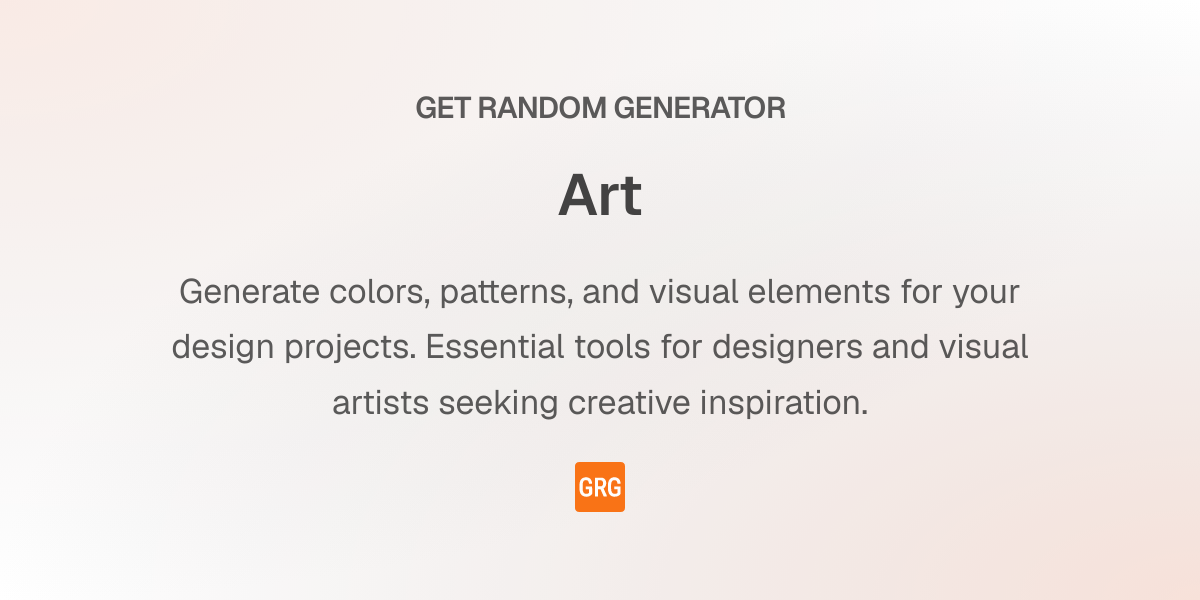 Art - Get Random Generator